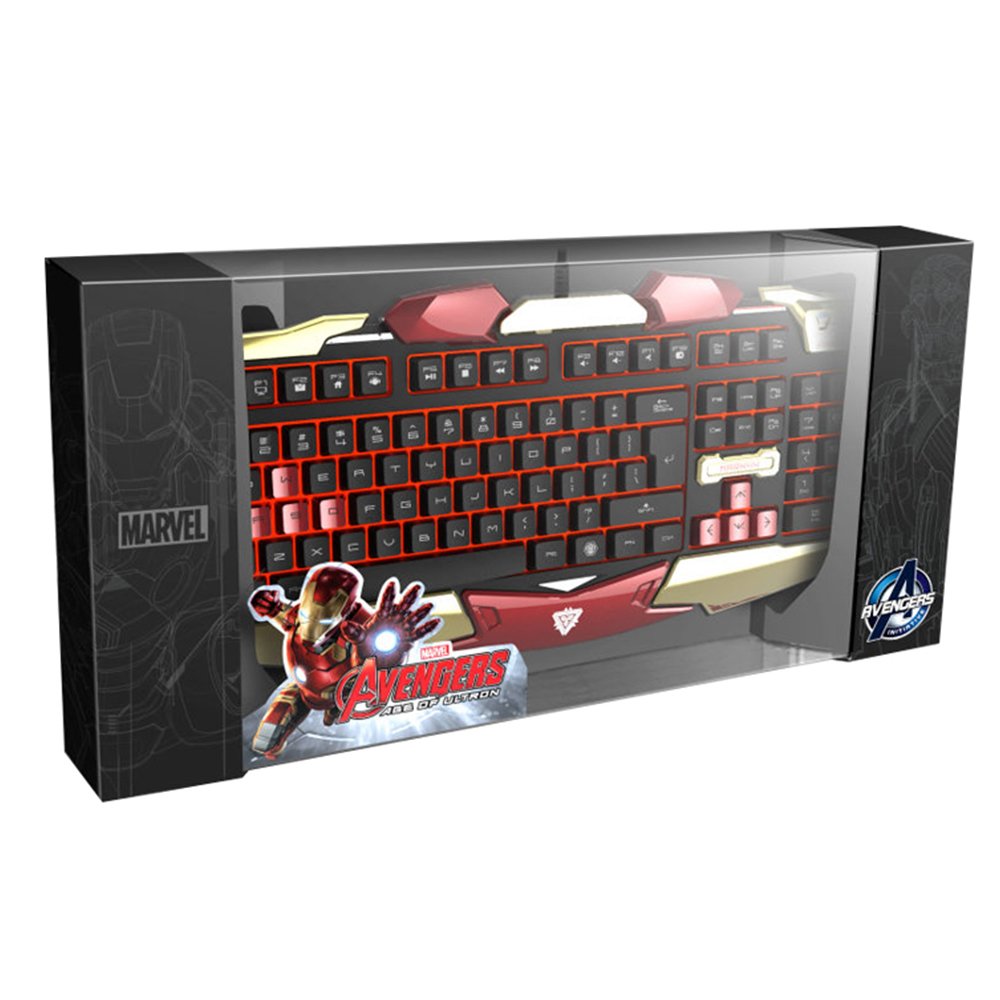 E-Blue - Iron Man Gaming Keyboard (MARVEL North America Offical Licens ...